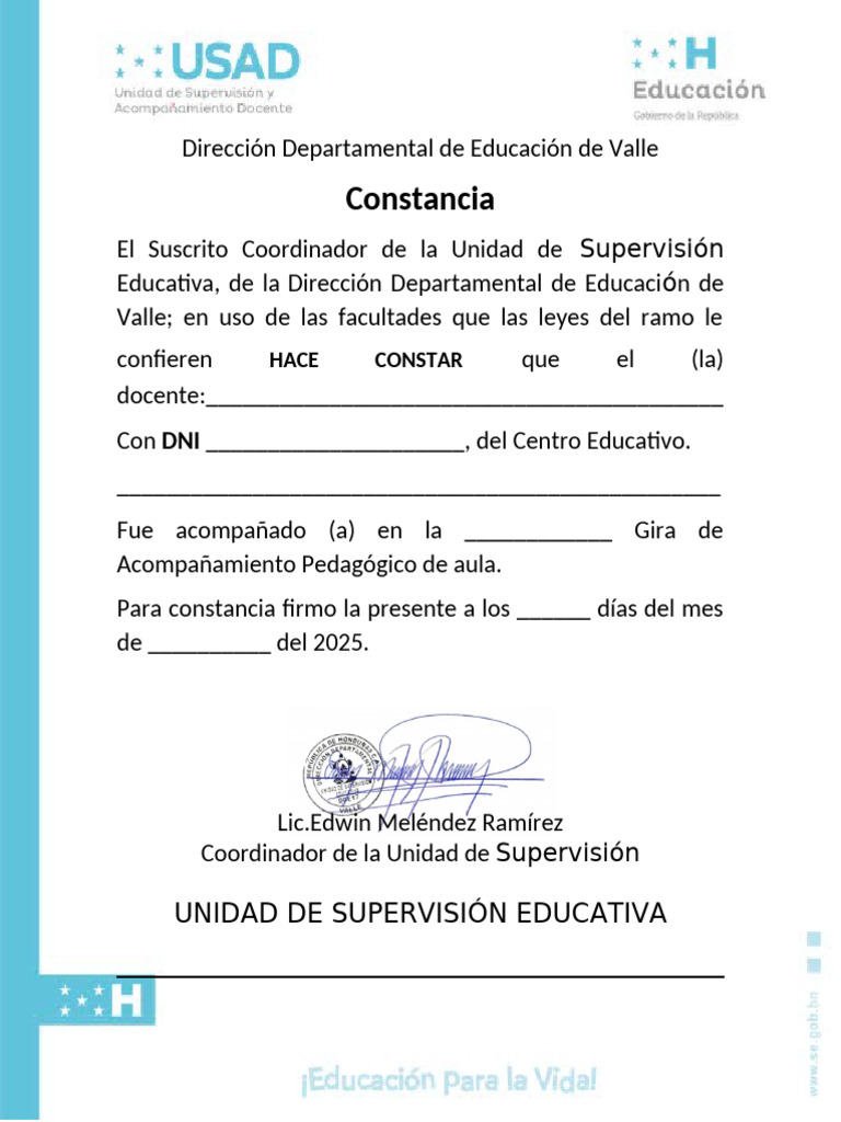 Ficha de Supervisión Docente 2025 | PDF