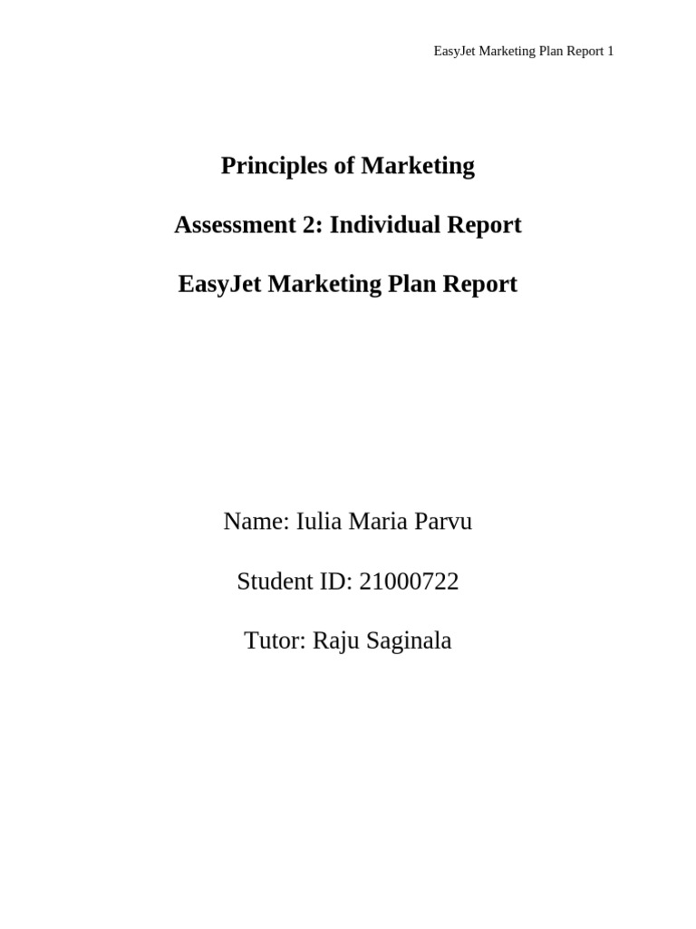 Assessment 2 - Individual Report - 21000722 | PDF | Marketing ...