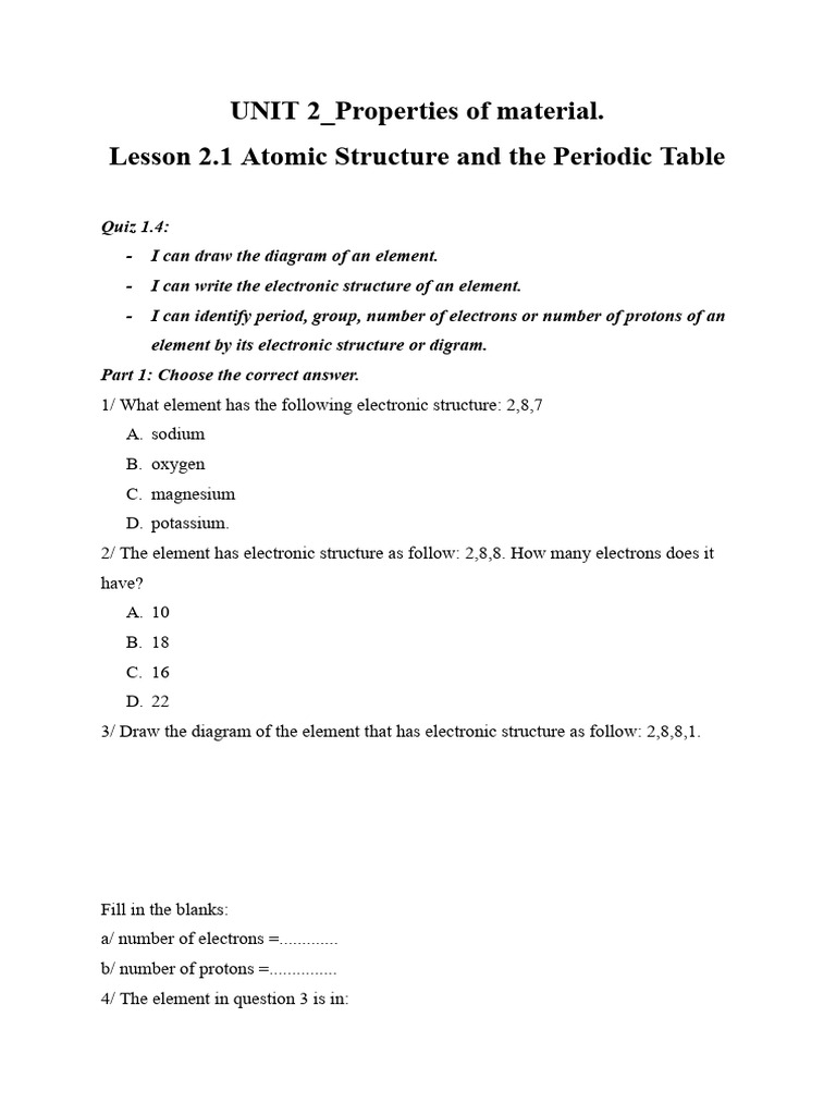 Unit 2_Quiz 1.4 | PDF