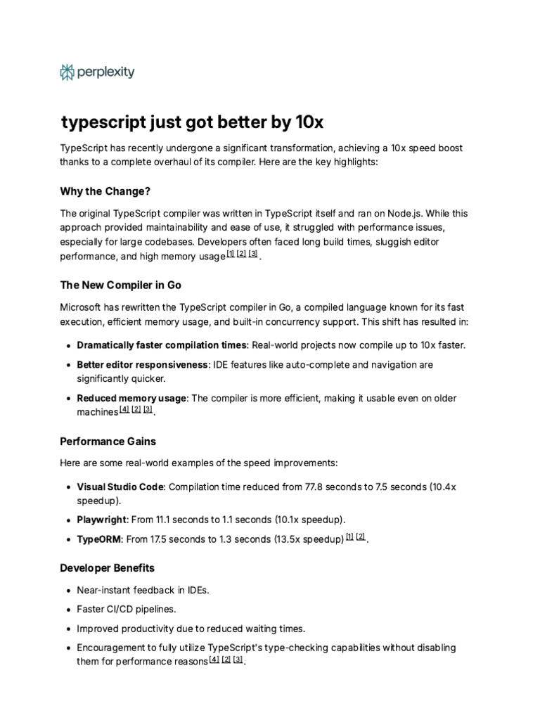 typescript just got better by 10x | PDF | Computer Science | Software Development