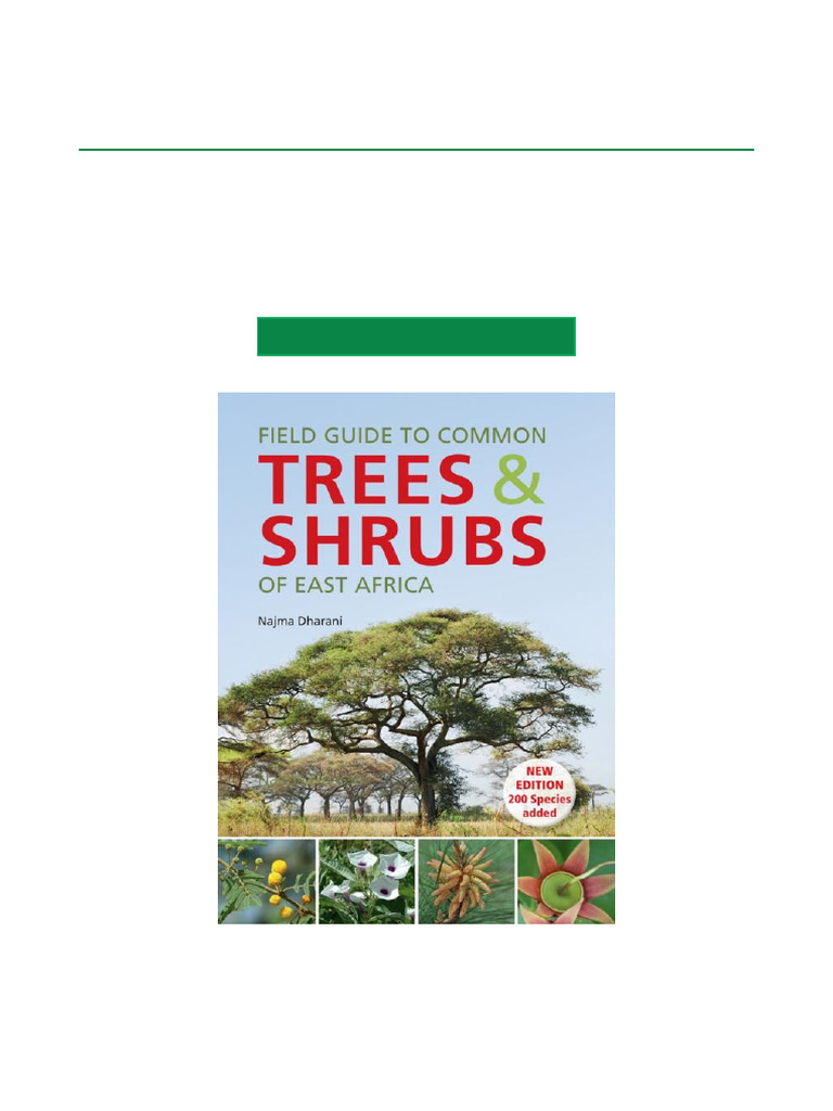 Secure Copy Field Guide To Common Trees & Shrubs of East Africa 3rd ...