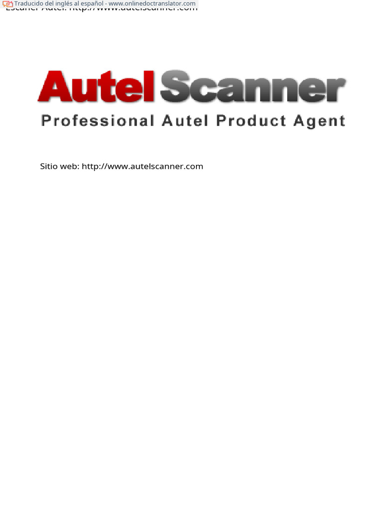 Escáner Autel: Guía de Uso y DTC OBD II | PDF | Bienes manufacturados ...