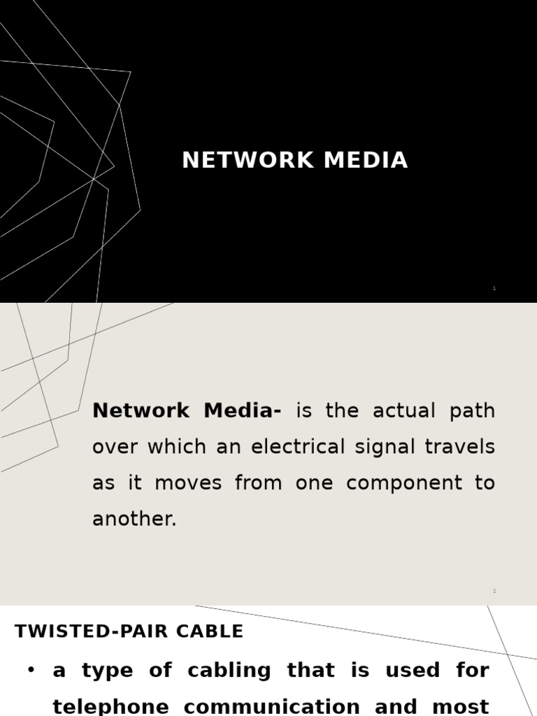 Understanding Network Media Types | PDF | Computer Network ...