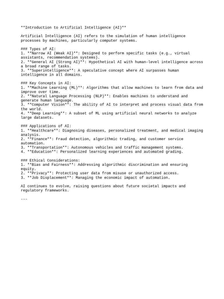 Overview of Artificial Intelligence Types | PDF