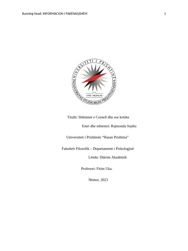 Detyra - Rajmonda Sejdiu | PDF