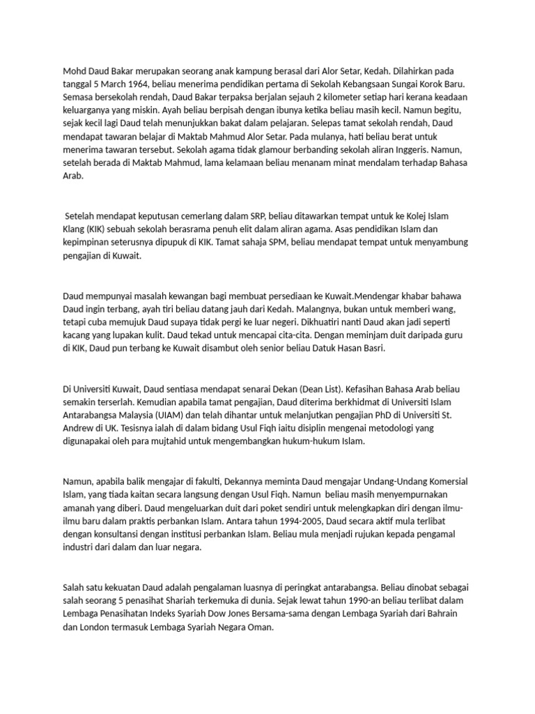Salasilah Tan Sri Mohd Daud Bin Bakar | PDF