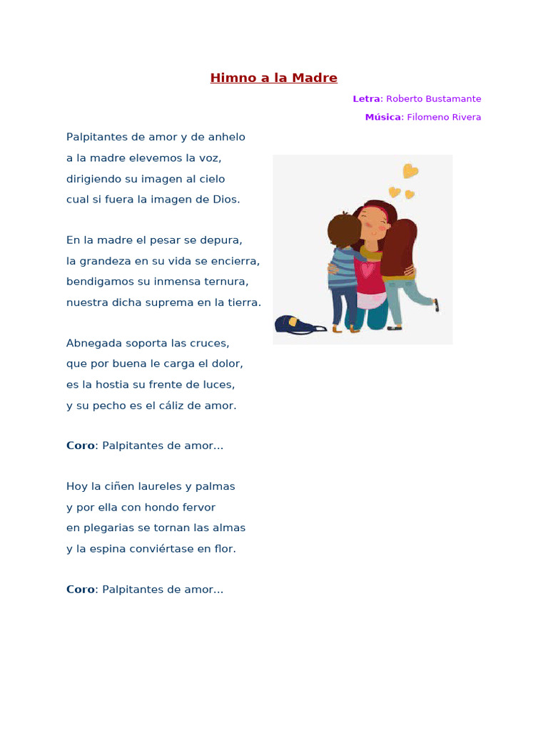 HIMNO A LA MADRE | PDF