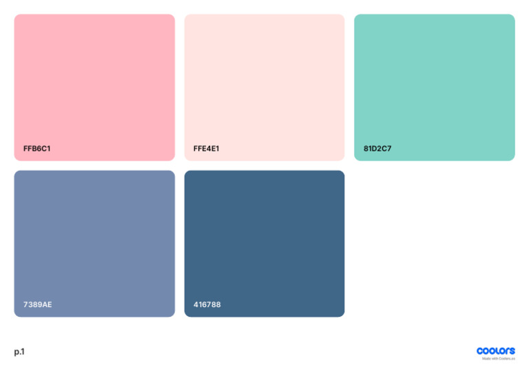 FFB6C1 Ffe4e1 81D2C7 | PDF