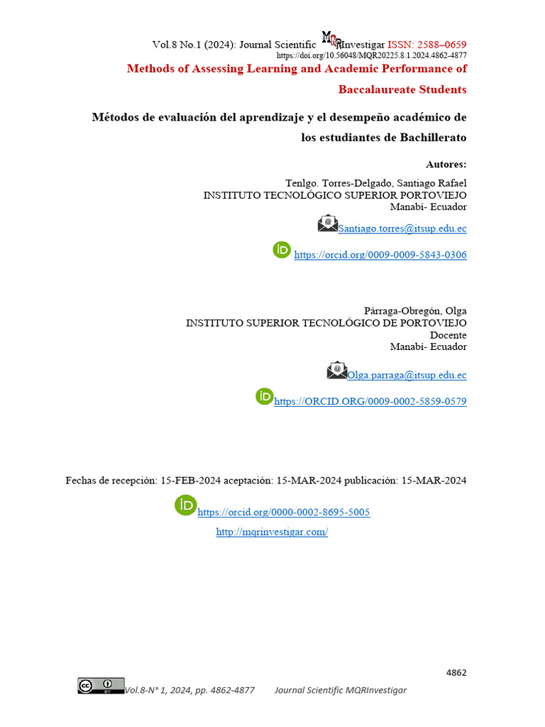 Metodos de Evaluacion Del Aprendizaje y El Desempe | PDF | Evaluación | Enseñando