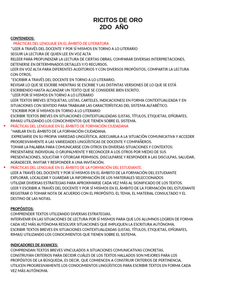 2do Ricitos de Oro 2025 | PDF | Osos | Comunicación escrita