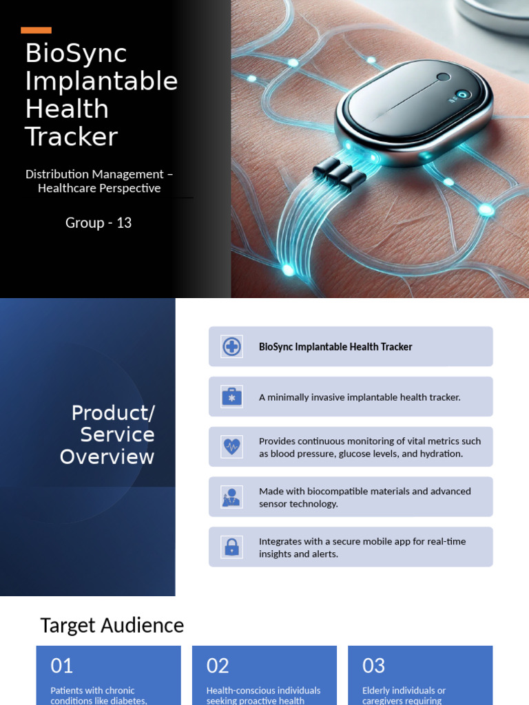 BioSync Implantable Health Tracker | PDF | Health Care | Logistics