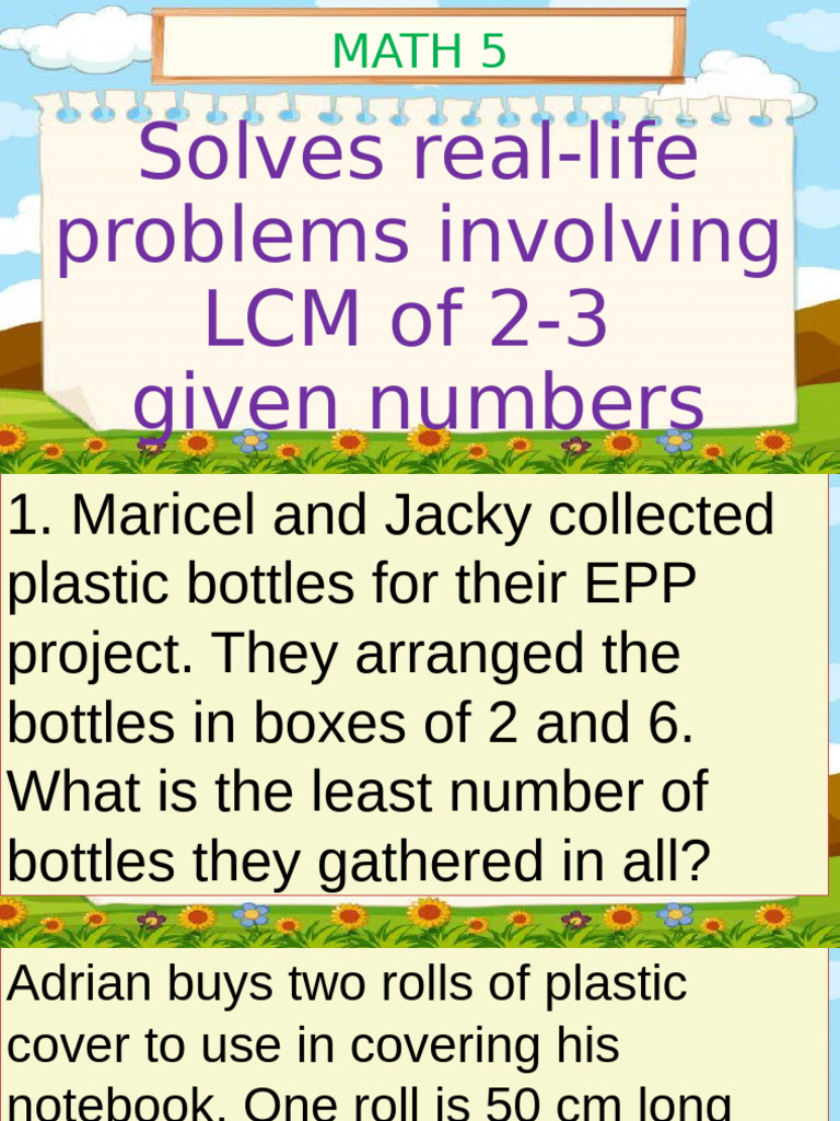 Math 5-Q1-M8 - Activities | PDF