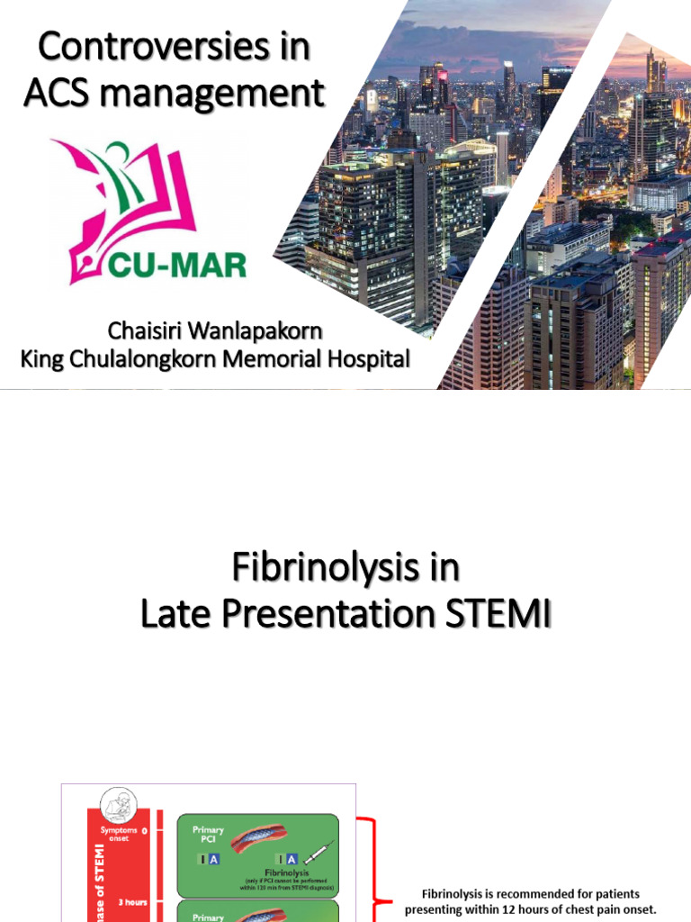 ACS Management Controversies Explained | PDF | Percutaneous Coronary ...