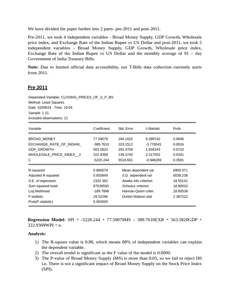 Interpretation of Regression | PDF | Coefficient Of Determination | Regression Analysis