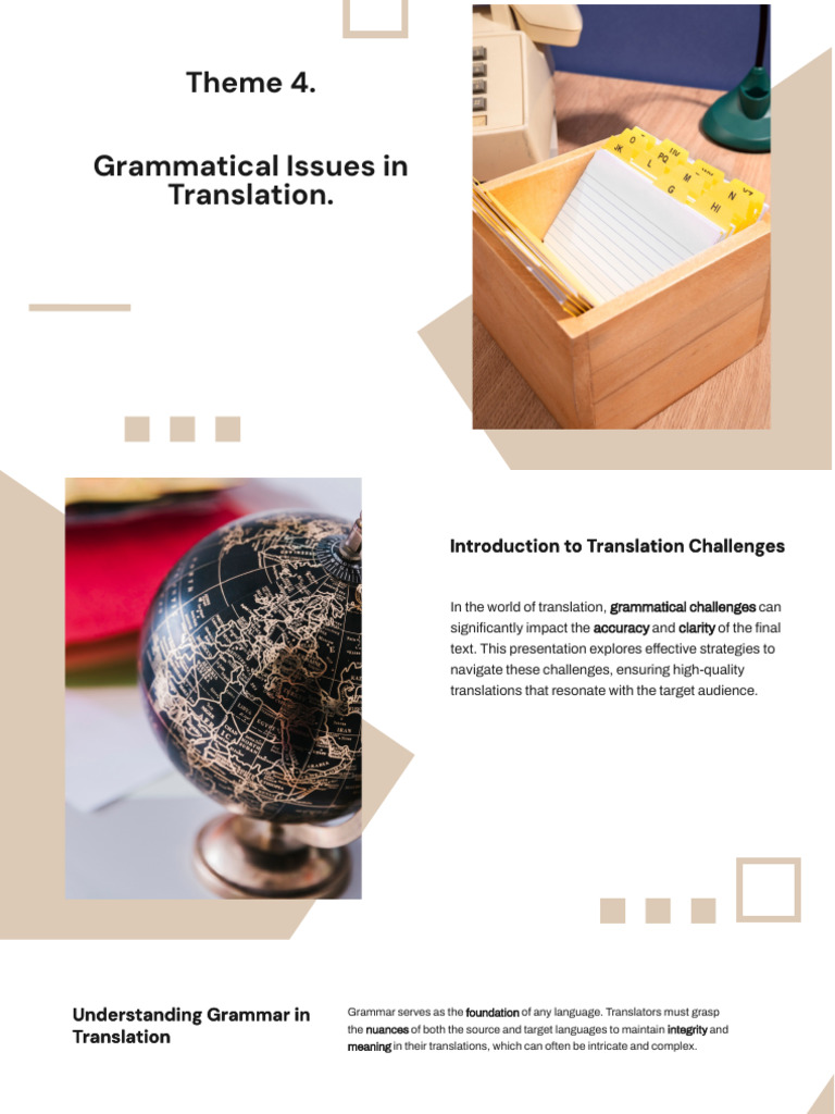 Slidesgo Navigating Grammatical Challenges in Translation Strategies ...