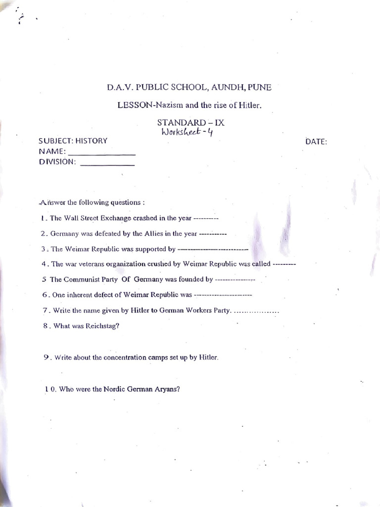 History Hitler WS | PDF