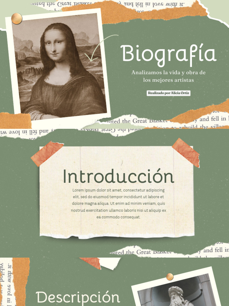 Presentación Diapositivas Biografía Histórica | PDF