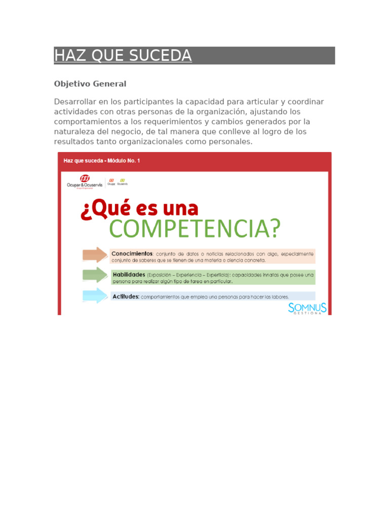 Haz Que Suceda | PDF