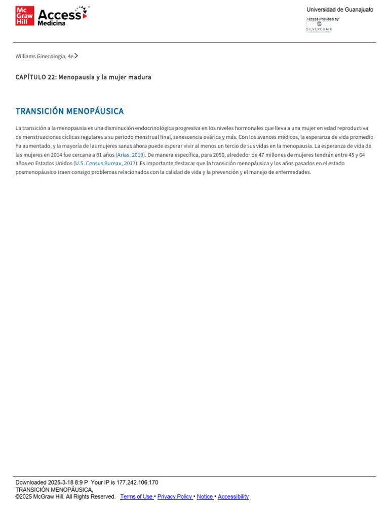 TRANSICIÓN MENOPÁUSICA | PDF