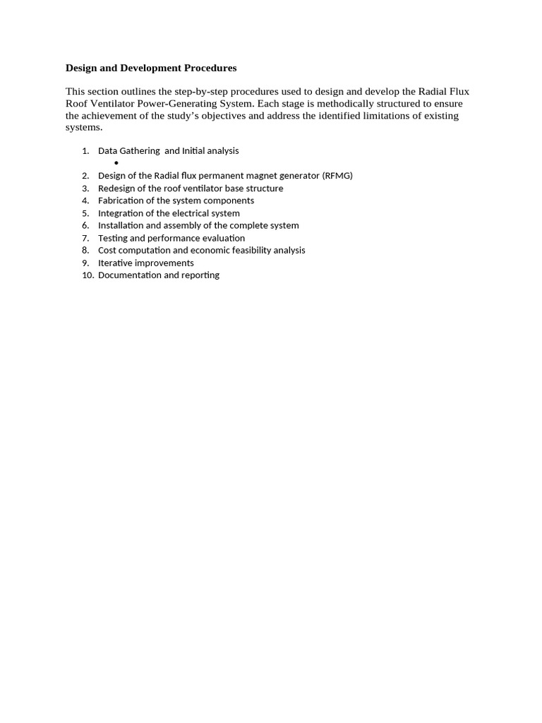 Design and Development Procedures | PDF