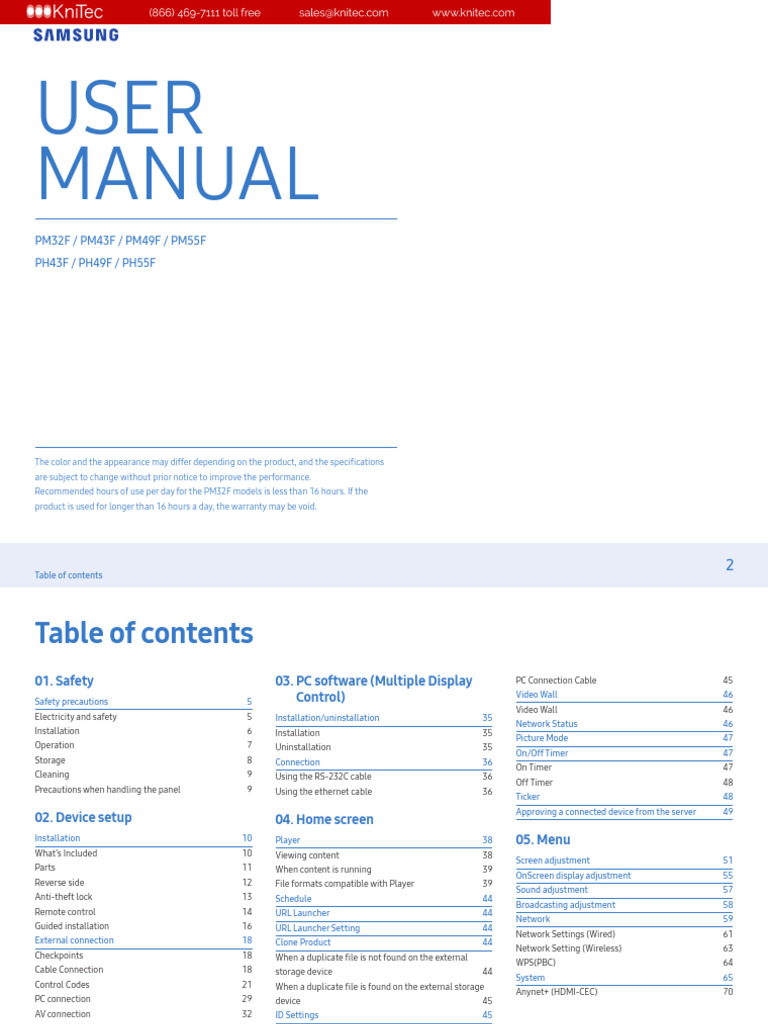 PMF_PHF_UserManual_Eng | PDF | Electrical Connector | Ac Power Plugs And Sockets
