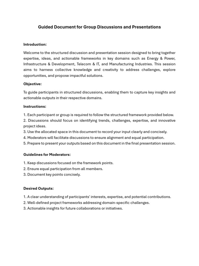 Group Discussion & Presentation Guide | PDF | Creativity | Economies