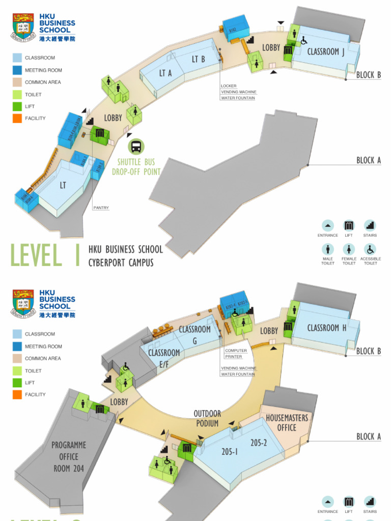 HKU Business School Cyberport Campus Map - 010524 | PDF