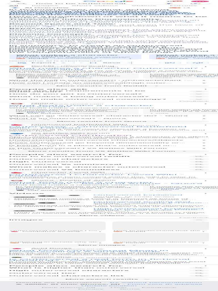 How To Be Outerversal - Google Search | PDF | Reality | Dimension