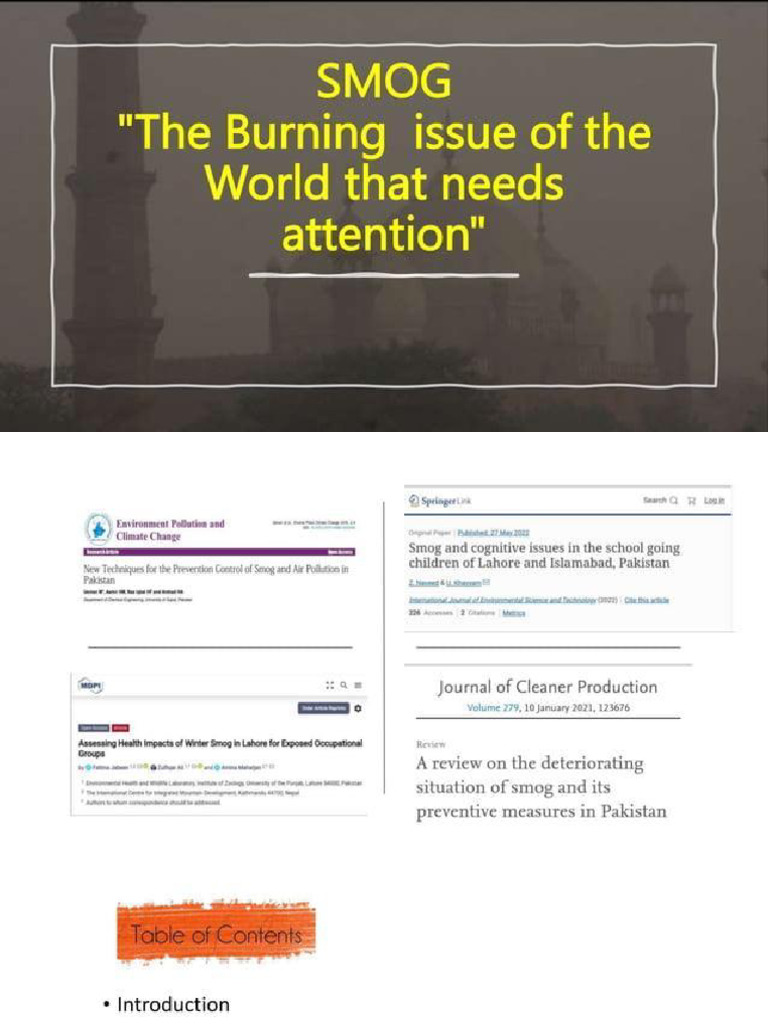 Article of Smog | PDF