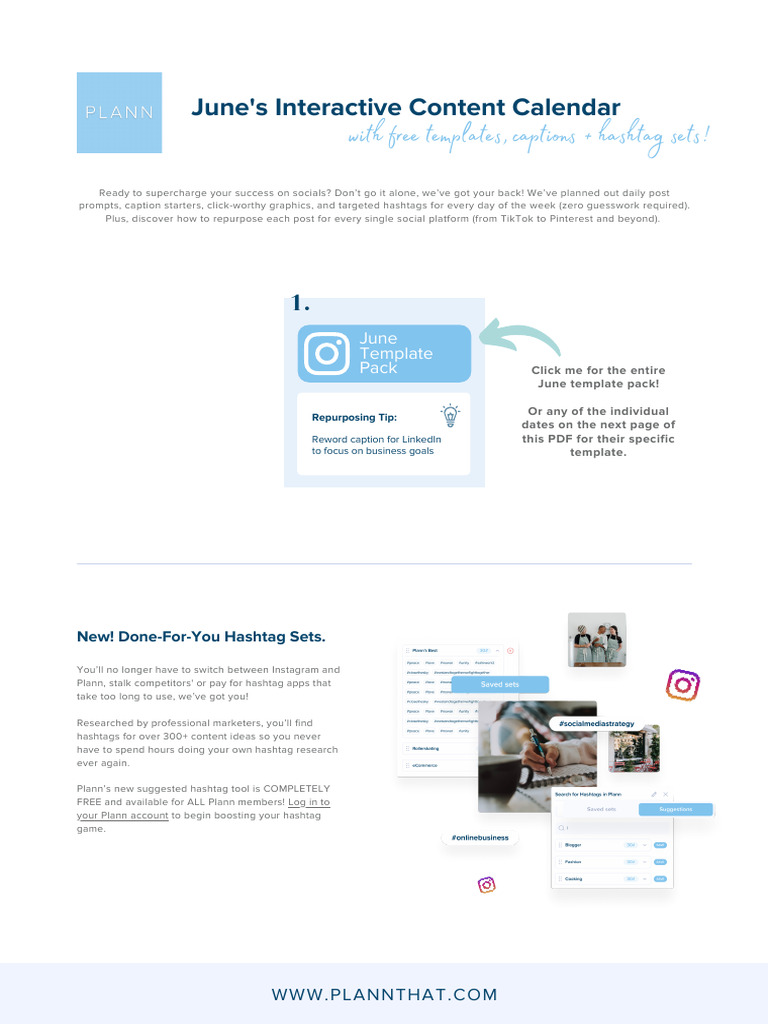 June-2022-Content-Calendar-PLANN | PDF
