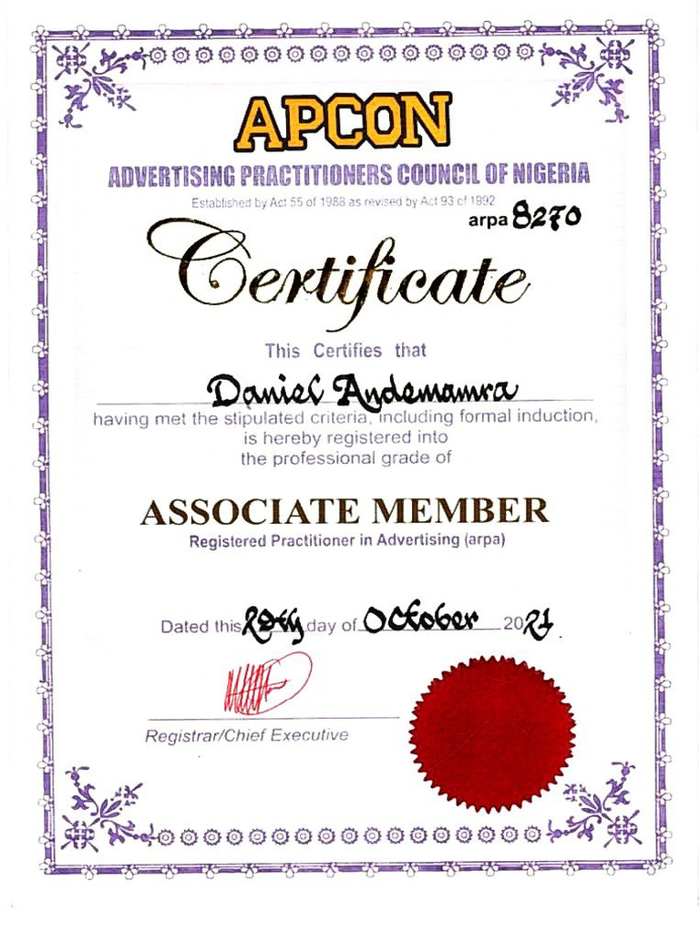 Apcon Cert | PDF