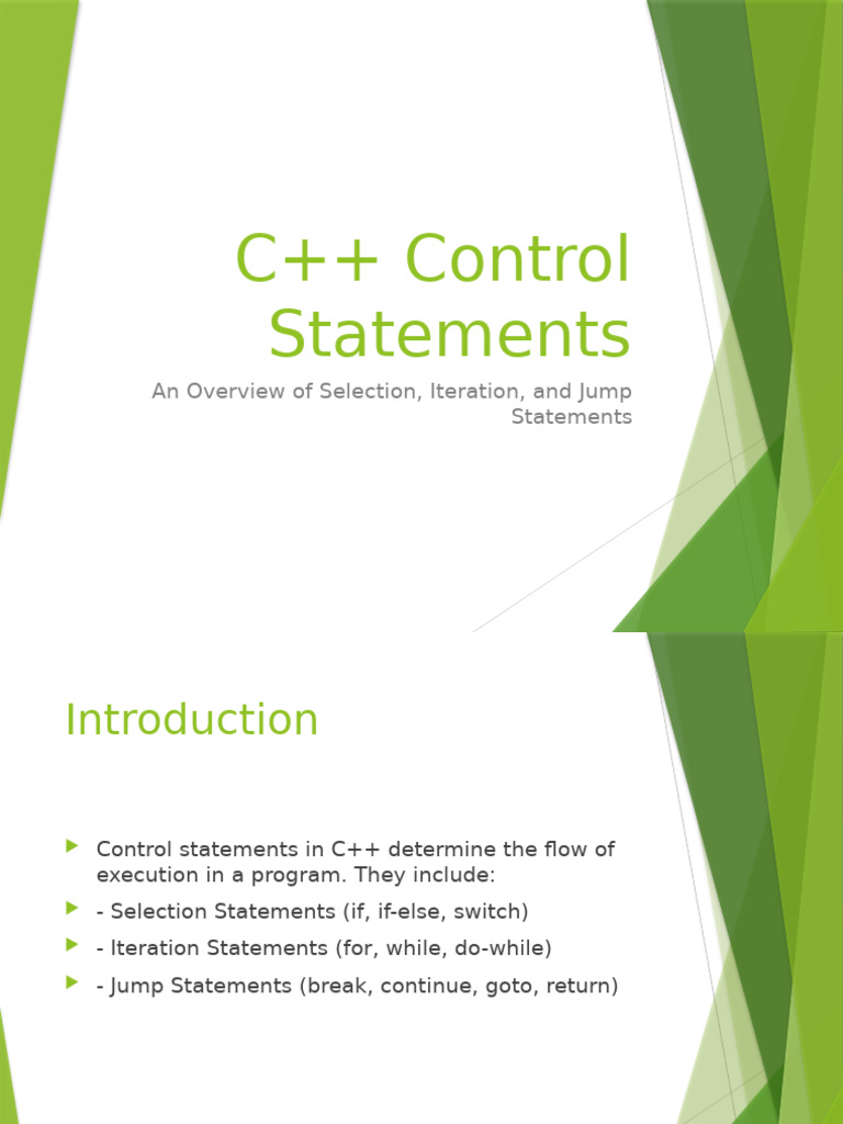 C++ Control Statements | PDF