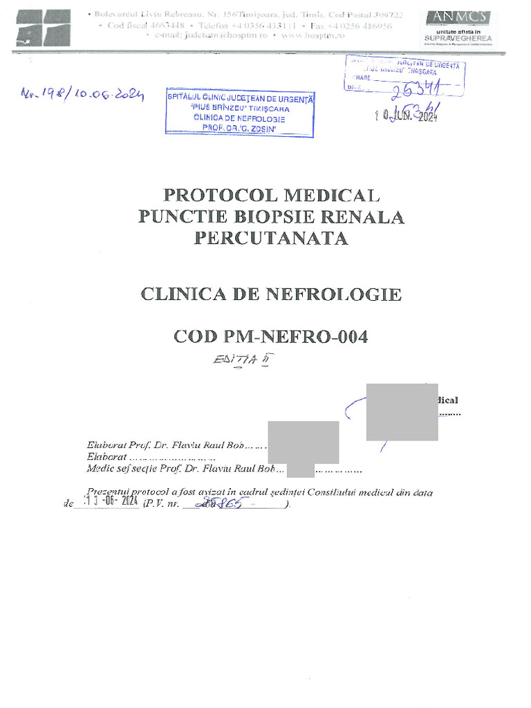 PM- NEFRO-004 Punctie Biopsie Renala Percutanata | PDF