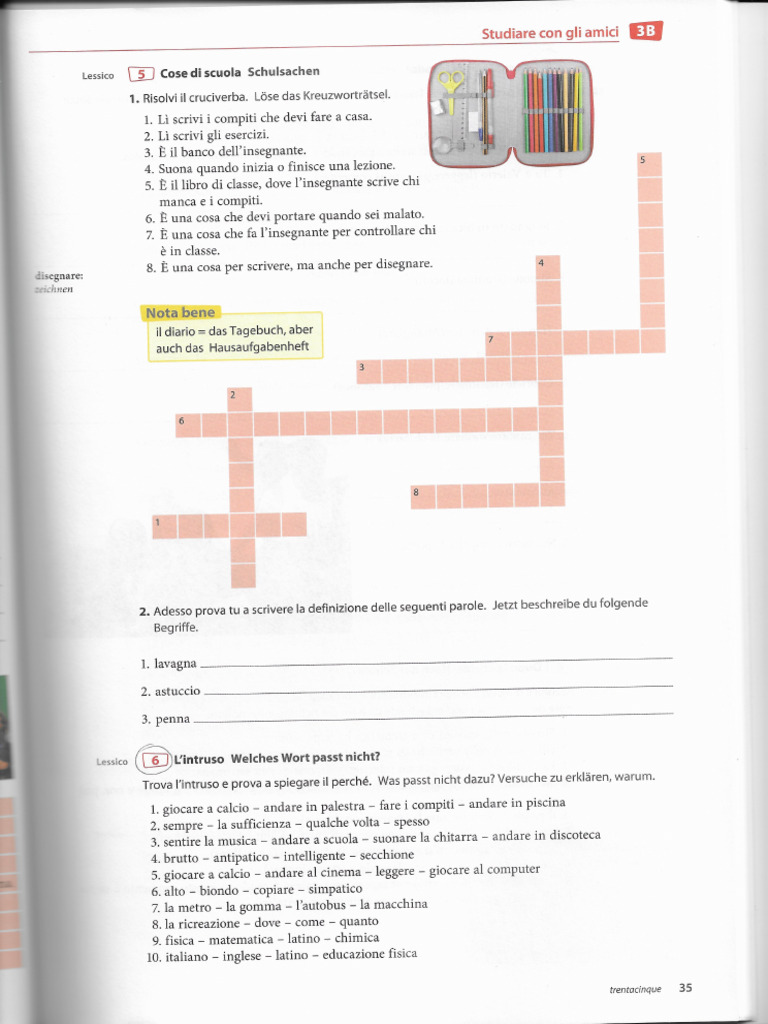 Esercizi - Vocabolario | PDF