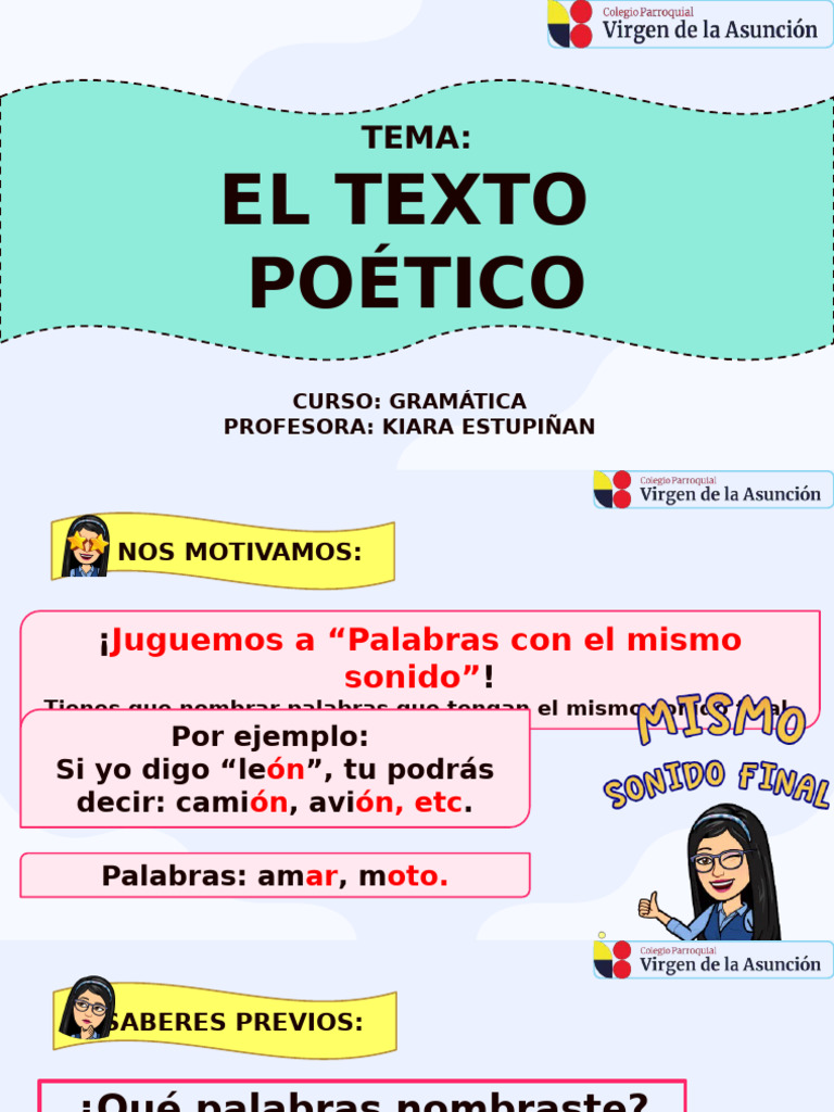 Clase El Texto Poético | PDF