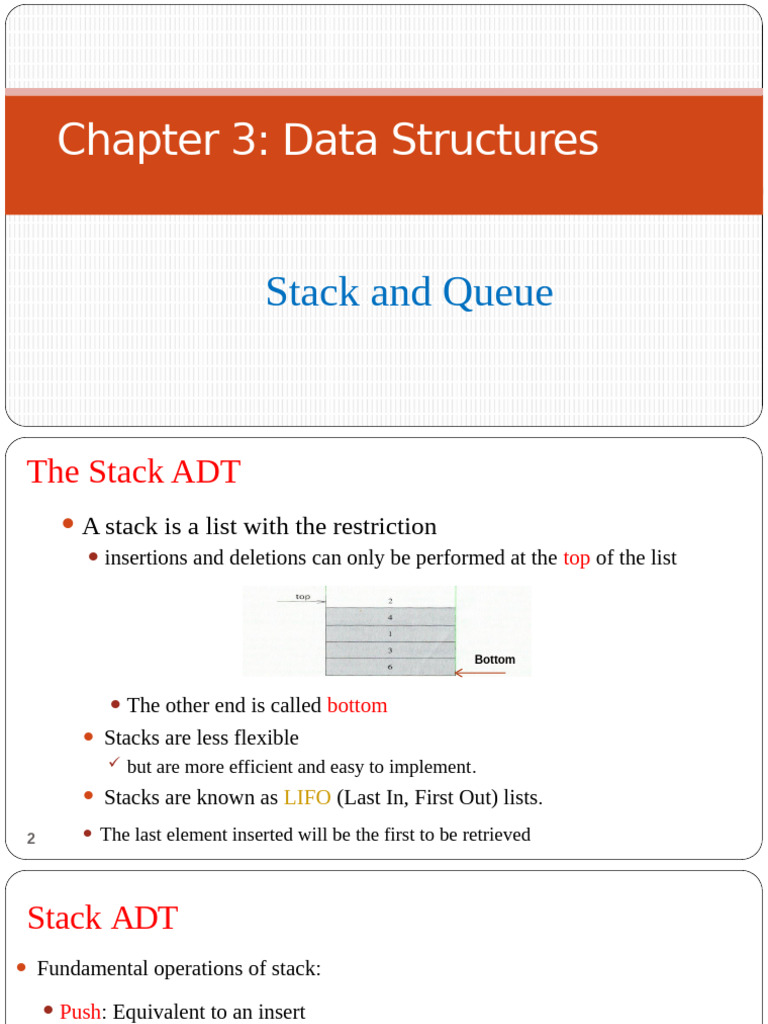 Part Two Stack and Queue | PDF | Queue (Abstract Data Type) | Computer Programming