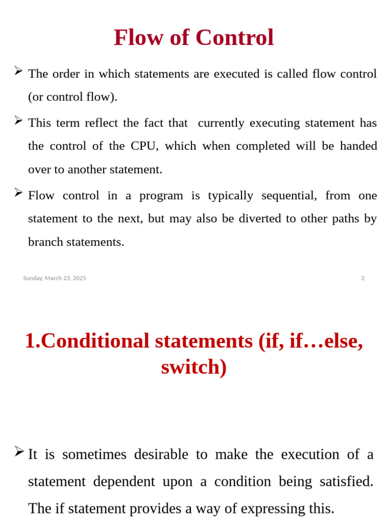 Chapter 3 Control Statments | PDF | Control Flow | Computing