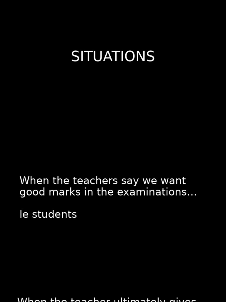 Situations | PDF
