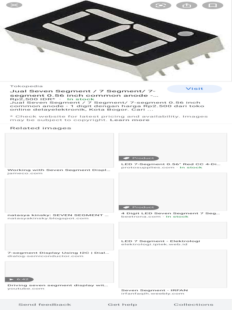 1-Digit 7 Segment Display Sale | PDF