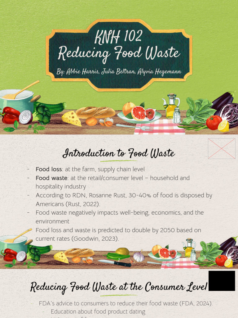 Strategies to Reduce Food Waste 2024 | PDF | Grocery Store | Waste
