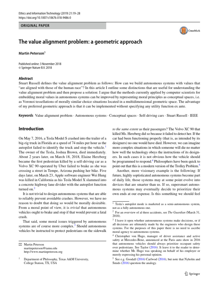 The Value Aligment Problem | PDF | Concept | Morality