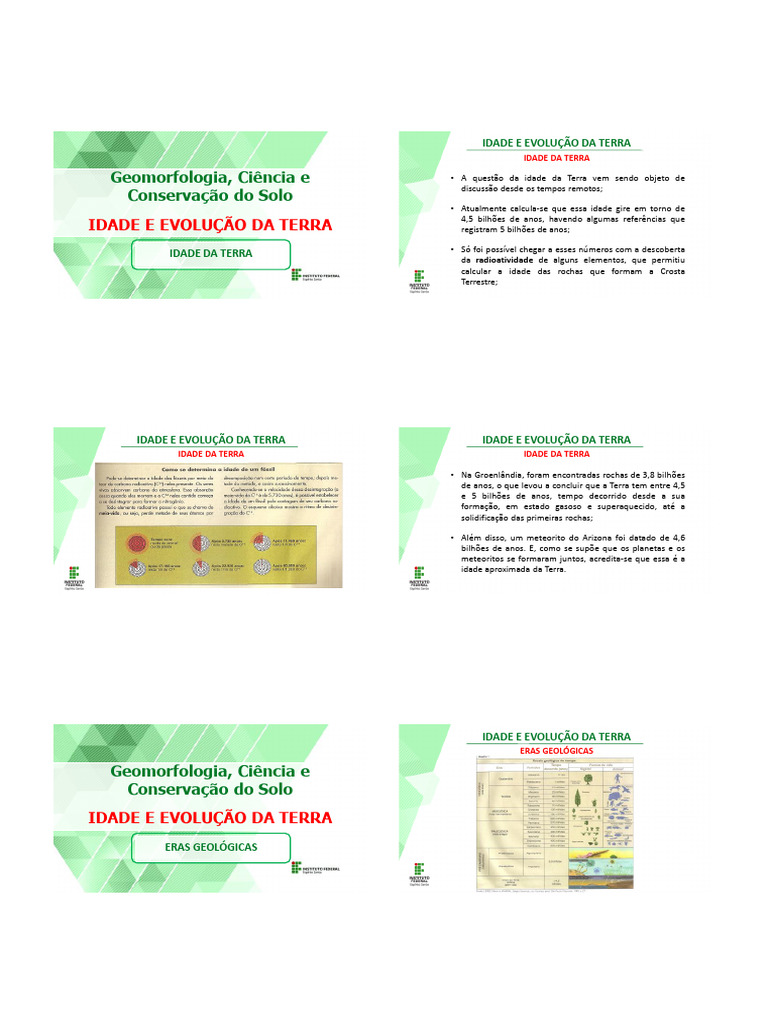 Idade e Estrutura da Terra: Geologia | PDF | Terra | Geociências