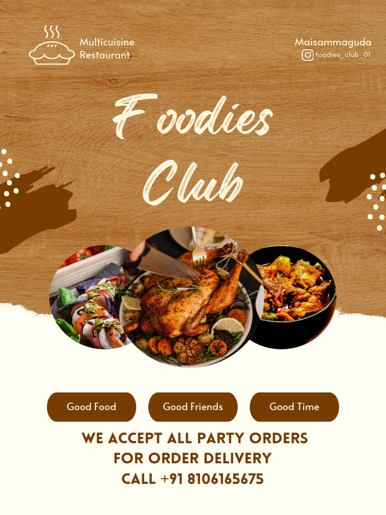 FOODIES CLUB MENU (3) | PDF | Food And Drink | Western Cuisine