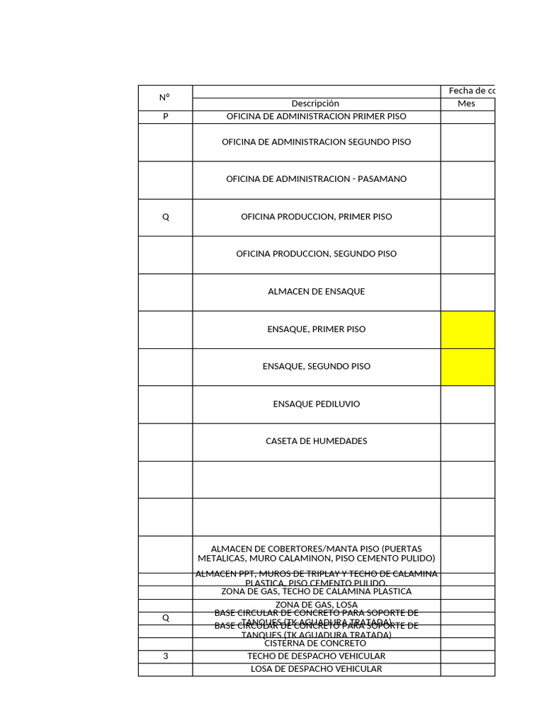 P-U Formato para Estructuras Dimensiones | PDF | Edificios y estructuras | Material compuesto
