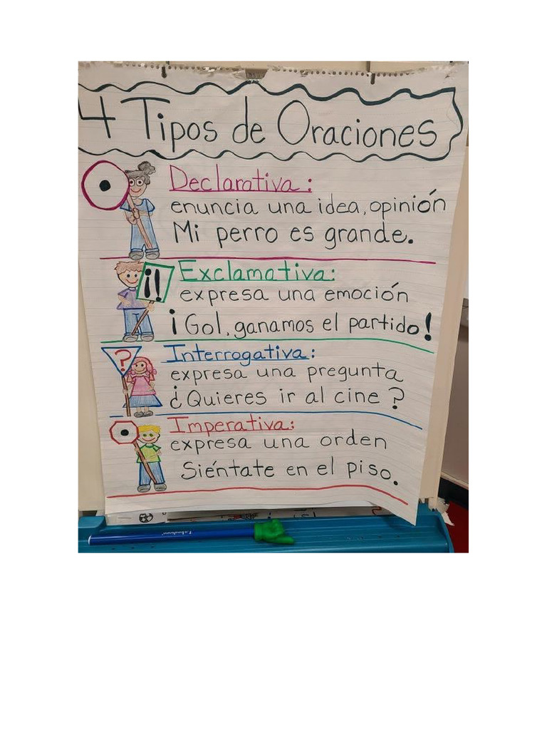 4 Tipos de Oraciones | PDF