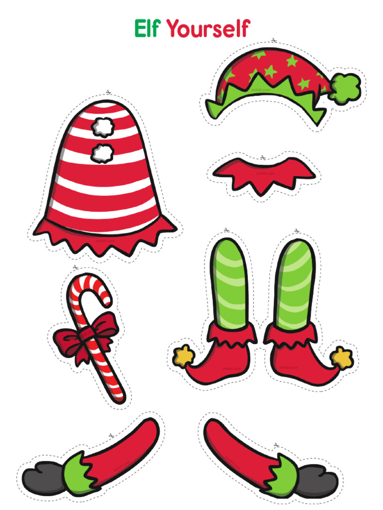 Color Make Yourself An Elf Craft | PDF