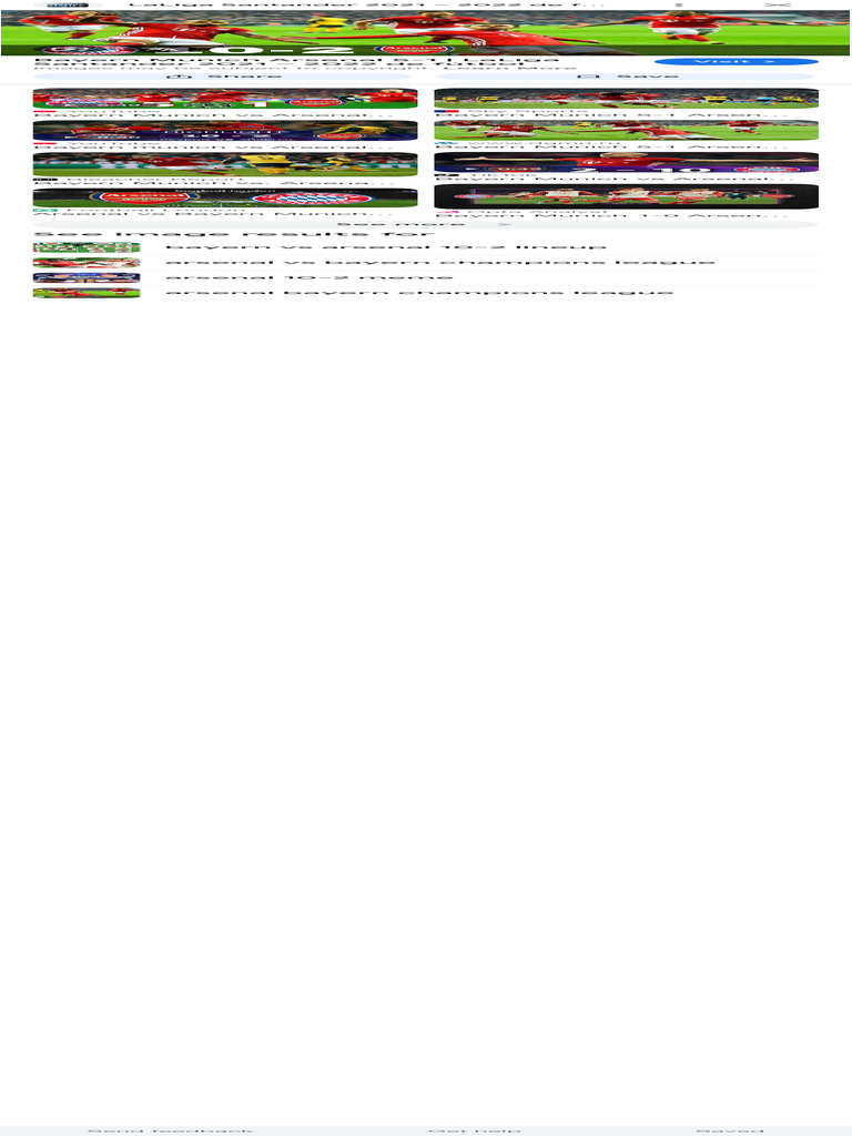 Bayern Vs Arsenal 10-2 Scorecard - Google Search | PDF