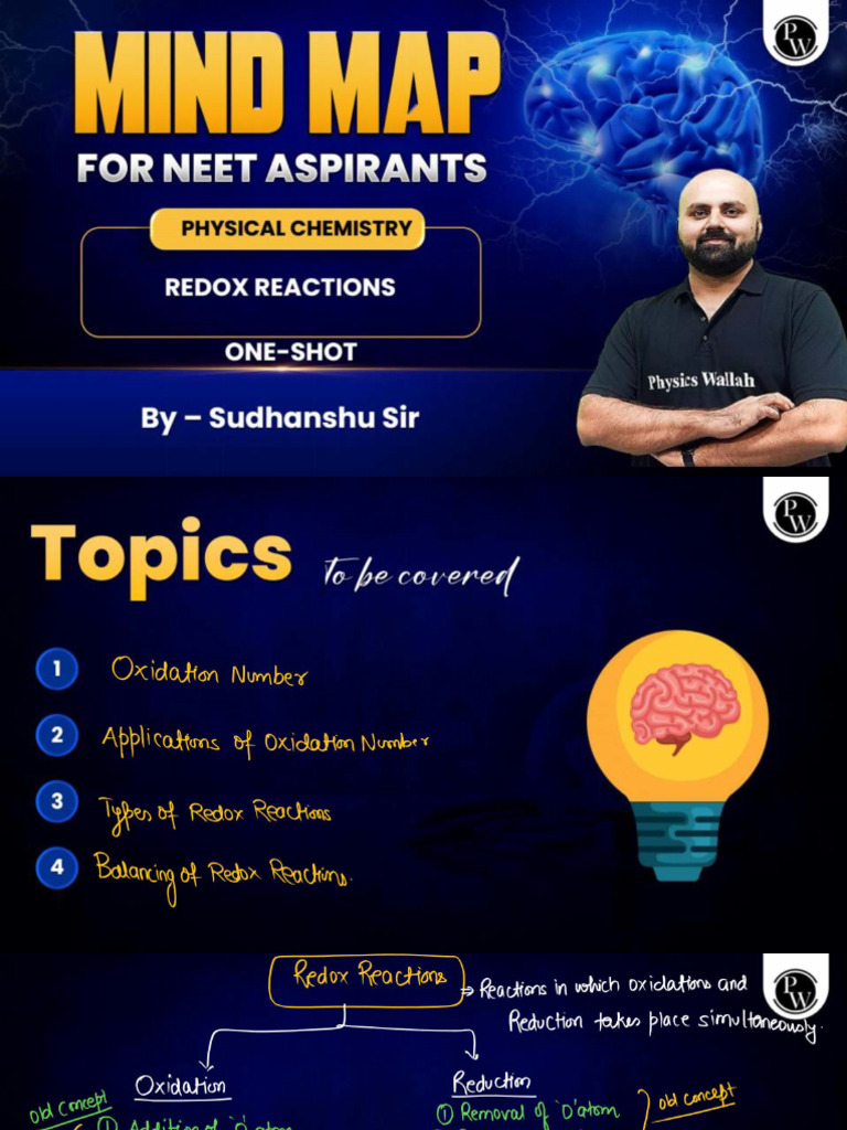 Redox Reactions Class Notes Pdf