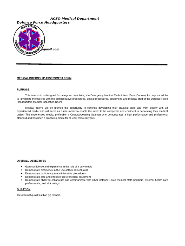 2025 Medical Internship Overview | PDF | Internship | Job Hunting