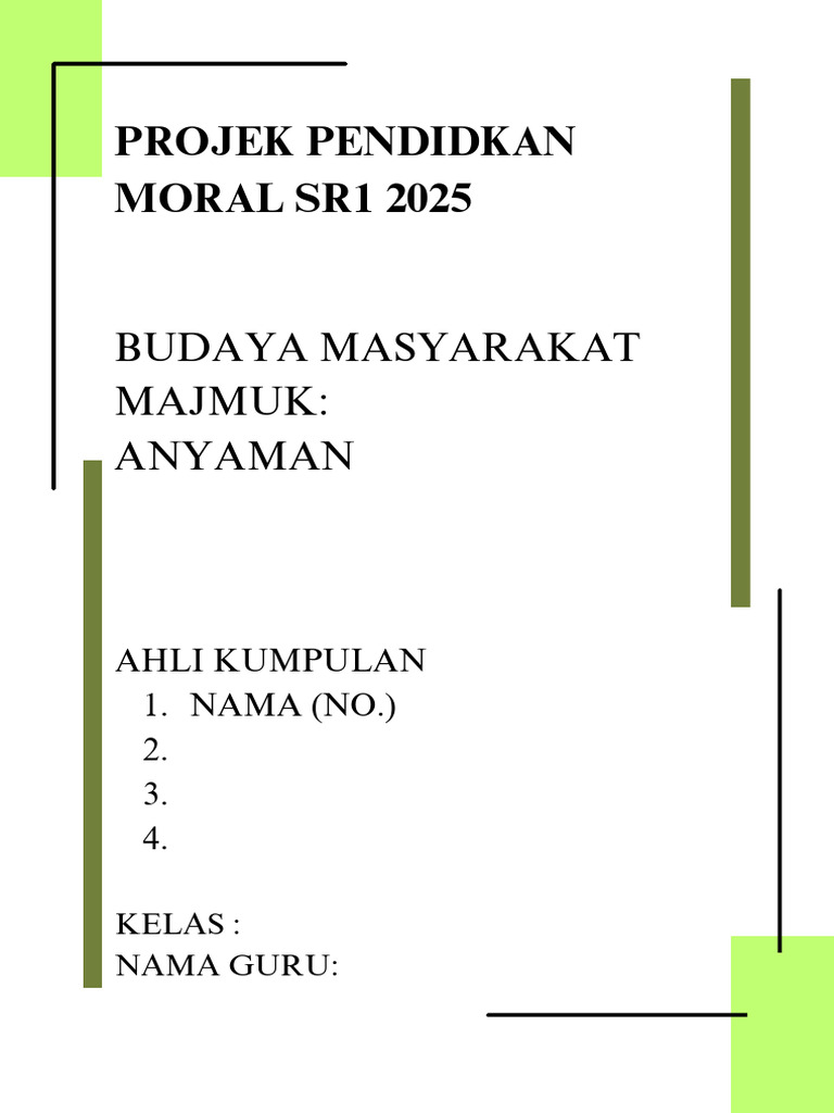 Contoh Projek Anyaman Docs | PDF